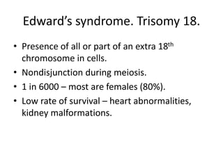 Chromosomal abnormalities | PPTX