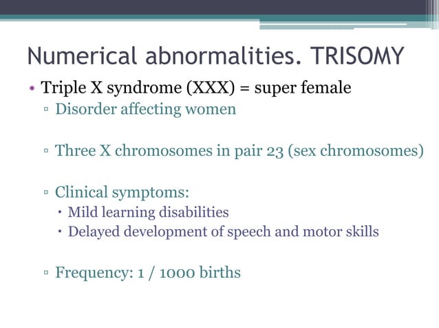Chromosomal abnormalities | PPTX