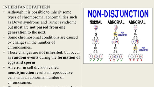Chromosomal and genetic disorders | PPTX