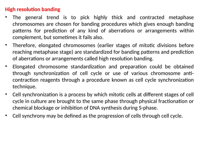 Chromosomes and Chromosomal Banding patterns.ppt | Biological Sciences ...