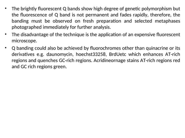 Chromosomes and Chromosomal Banding patterns.ppt | Biological Sciences ...