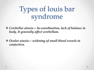 Chromosomal breakage syndrome | PPTX