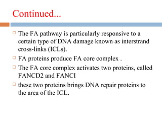 Chromosomal brekage syndrome | PPT