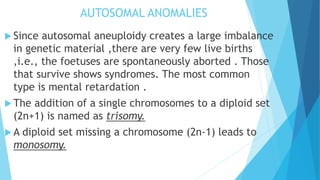 Chromosomal disorder | PPTX