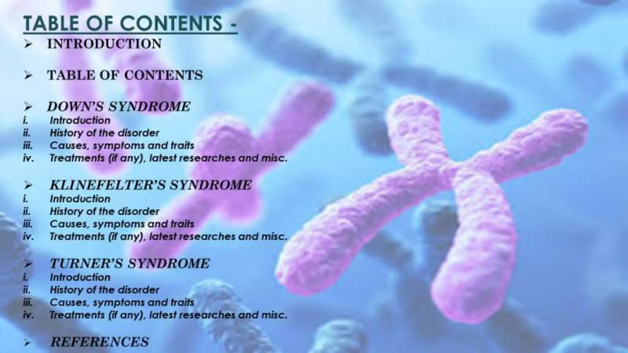 Chromosomal disorders | PPT