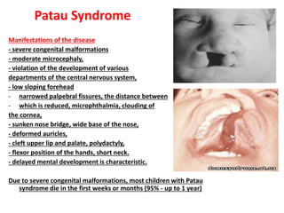 chromosomal disorders of the human body.ppt