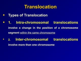 Chromosomal Mutations (Structure and Number) | PPT | Free Download