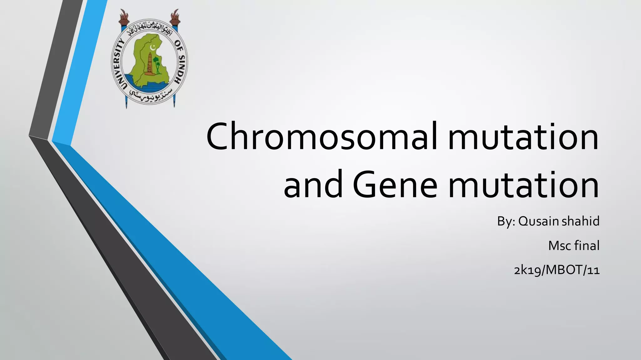 Chromosomal mutation and gene mutation | PDF