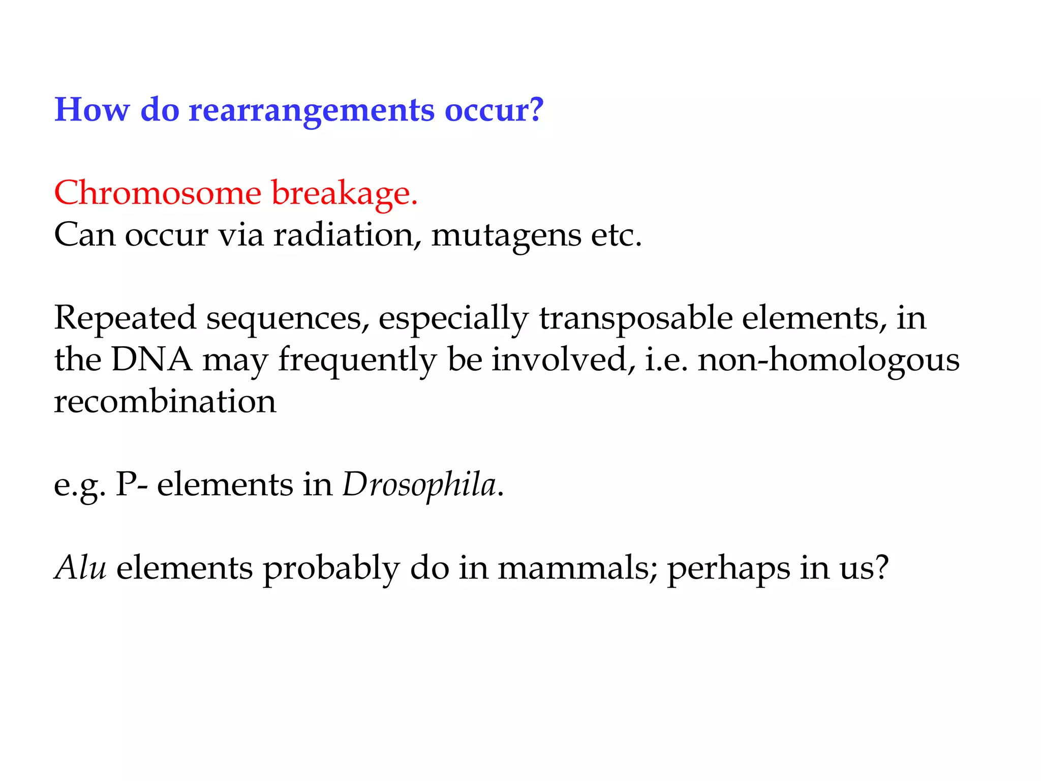 Chromosomal rearrangement pptx' | PPTX