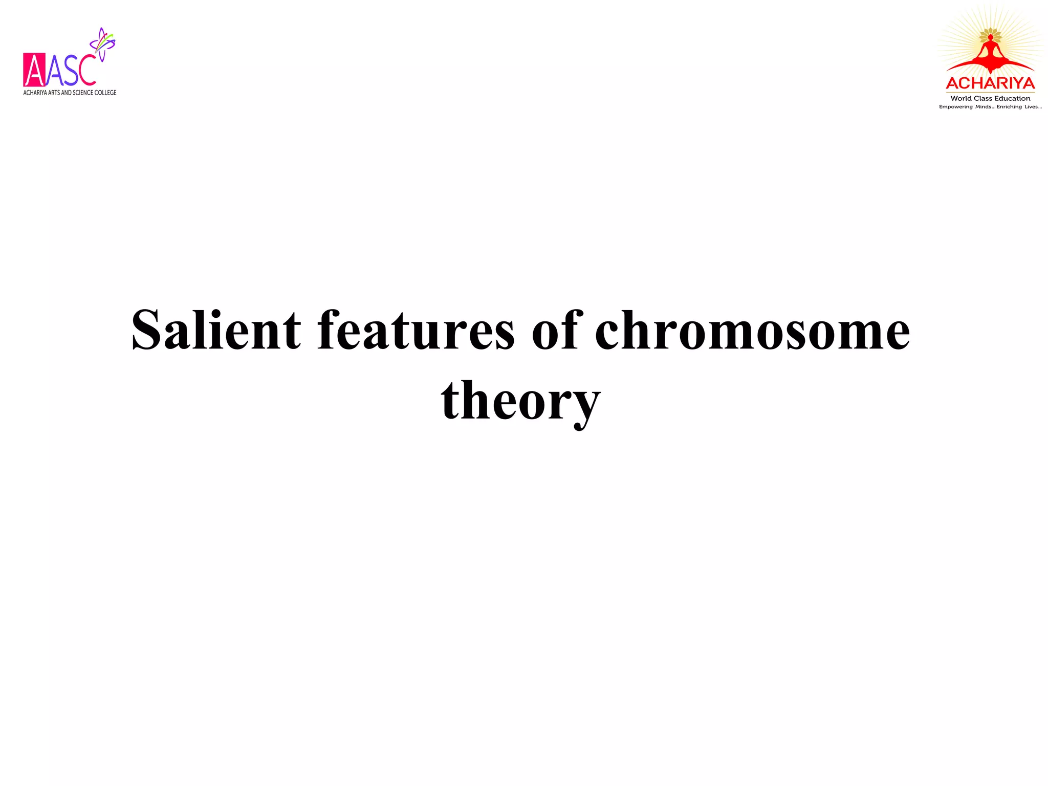 Chromosomal theory of inheritance | PPT
