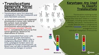 Chromosomal translocations effects gene expressions | PPTX