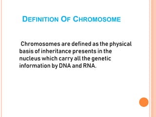 Chromosome//structue of chromosome | PPTX | Genetics | Science