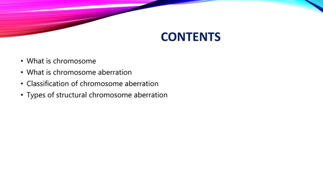 Structural Chromosome aberration ppt | PPTX