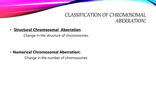 Structural Chromosome aberration ppt | PPTX