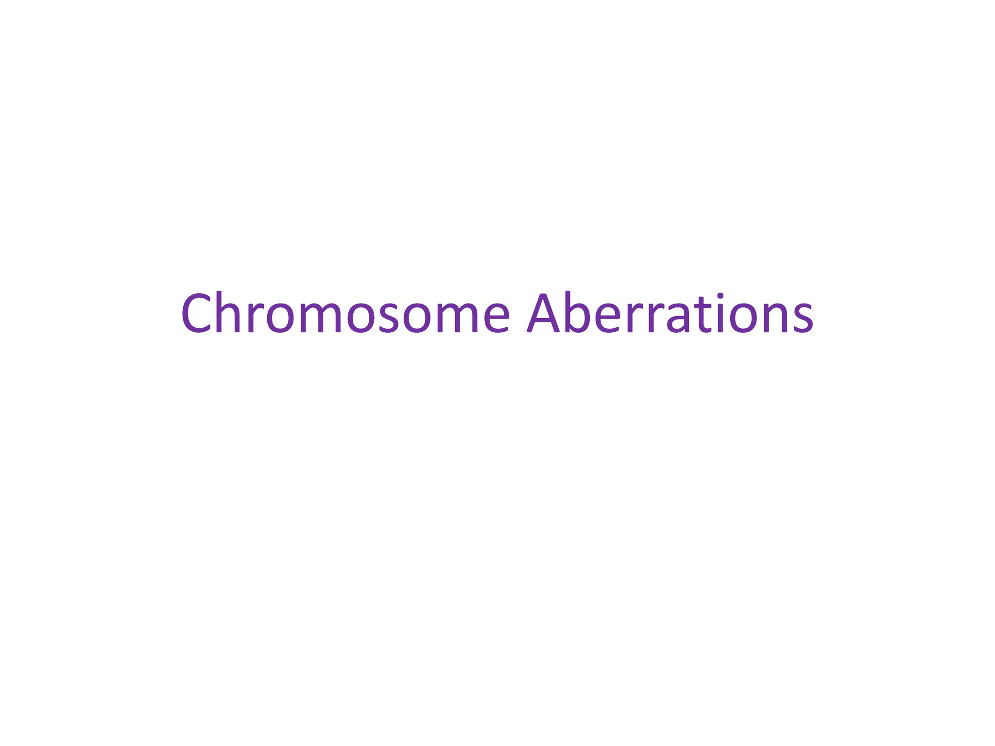 Types of Chromosome Aberrations or abnormalities.pptx