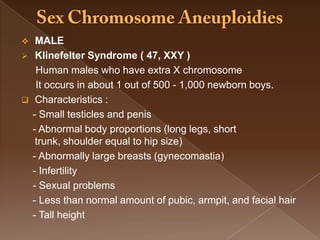 Chromosome abnormalities by Zheng & Laysa (PD2G) | PPTX