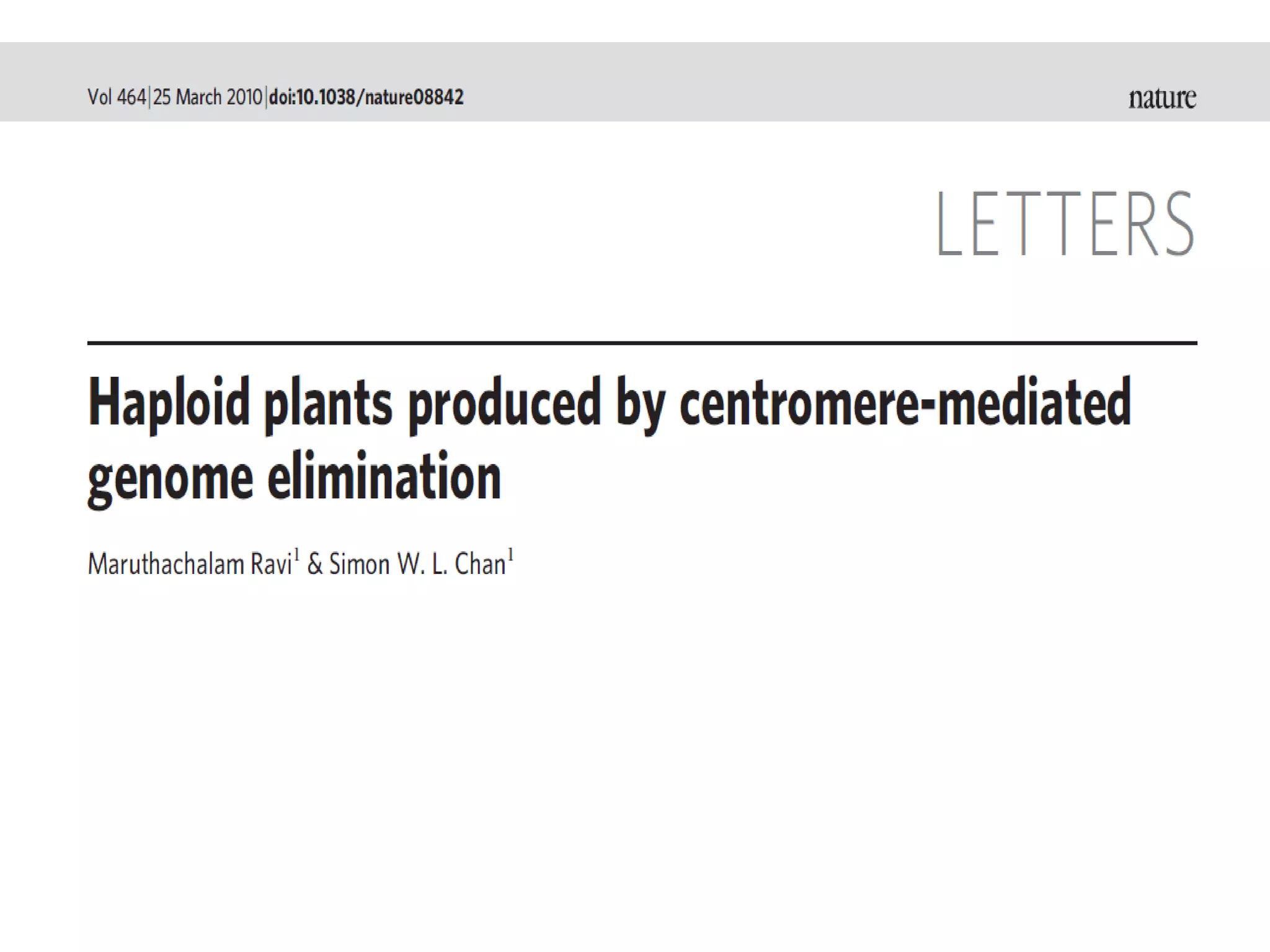 Chromosome engineering | PPTX