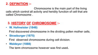 Chromosome & Giant Chromosome (Girja Pd. Patel) | PPTX