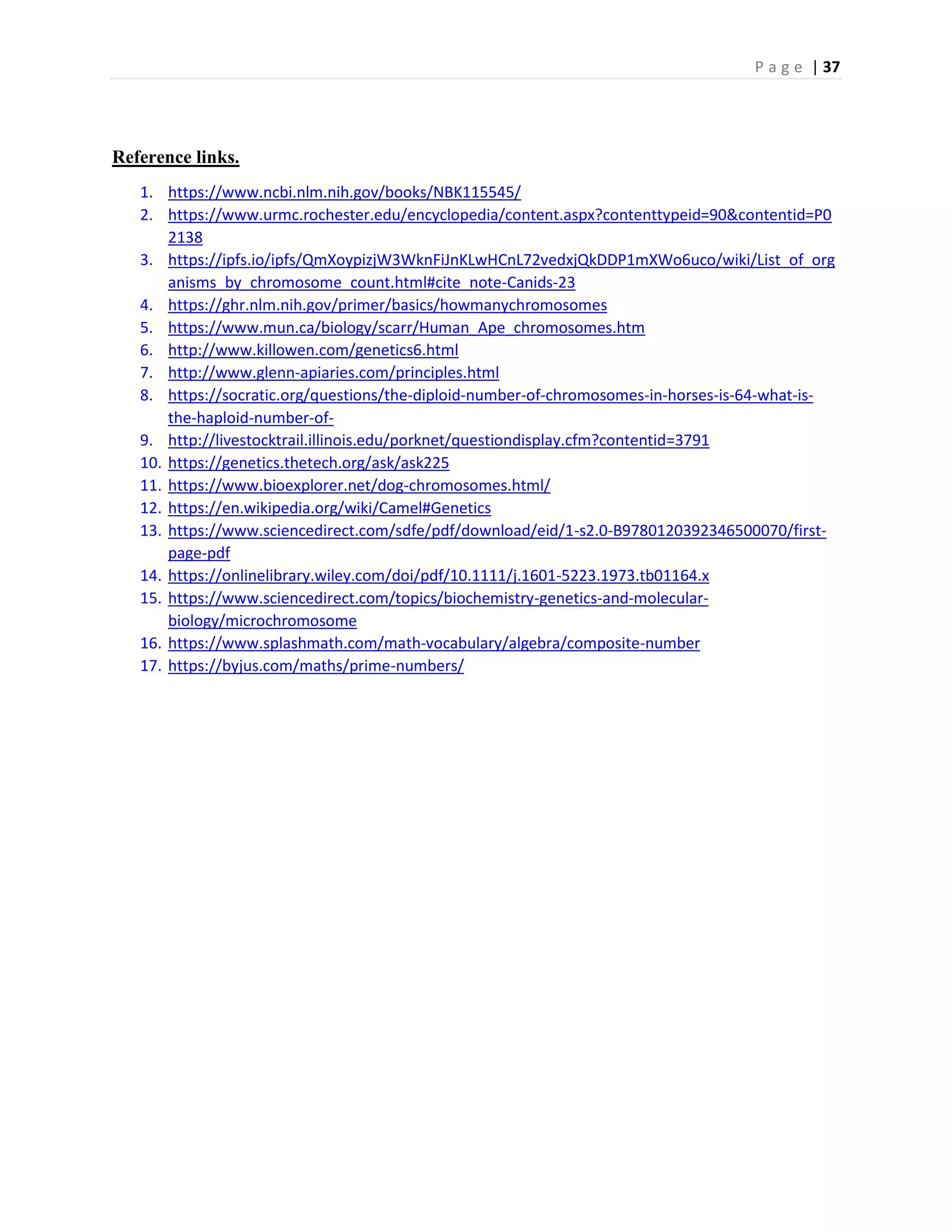 Chromosome numbers in the Holy Quran | PDF