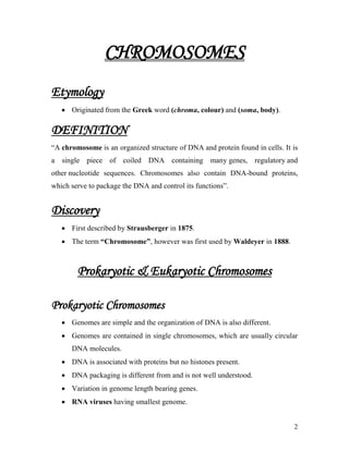 Chromosomes Definition