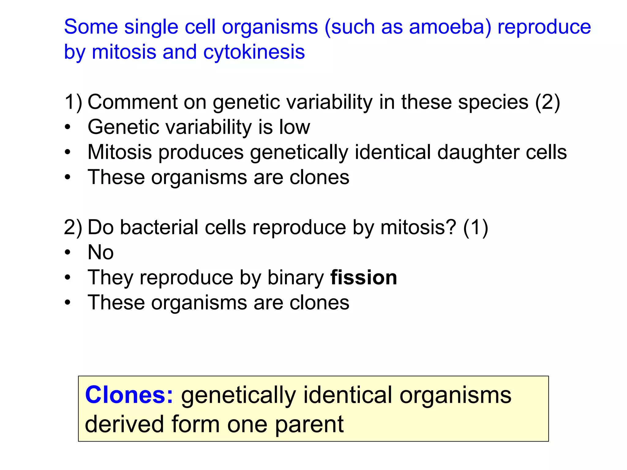 Chromosomes and the cell cycle 2 | PPT