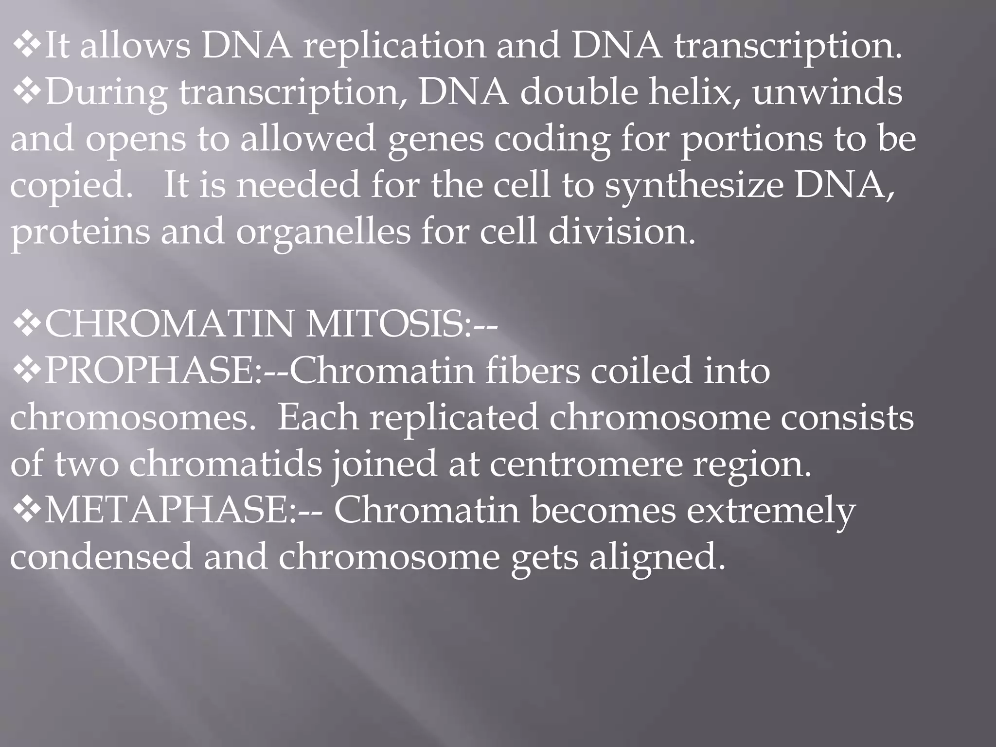 Chromatin, types and functions of chromatin | PPTX