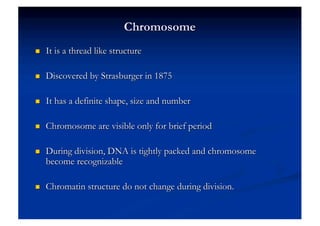 Chromosome Structure, structure of chromosome.pdf