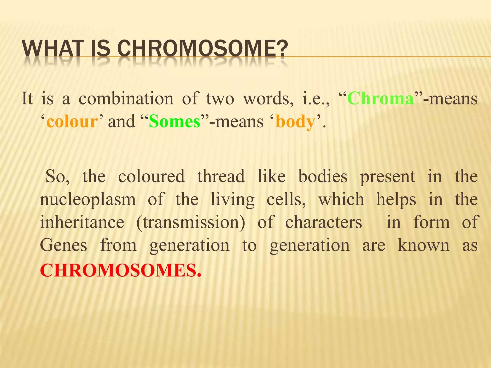 Chromosome structure and packaging of dna | PPTX