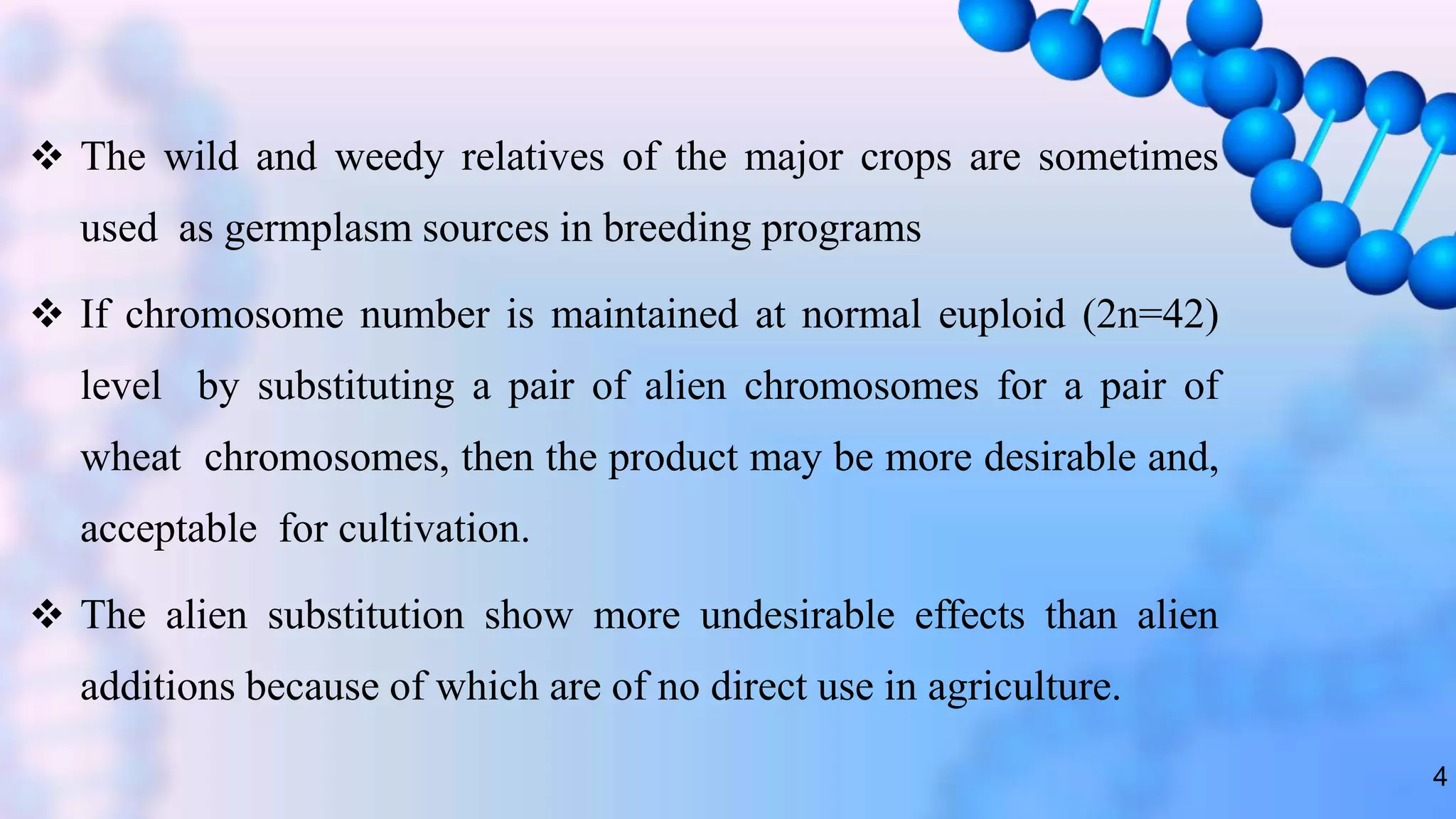 Inter-varietal Chromosome substitution lines and Genetic Improvement of Crop Plants | PPTX