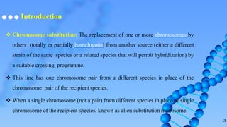 Inter-varietal Chromosome substitution lines and Genetic Improvement of ...