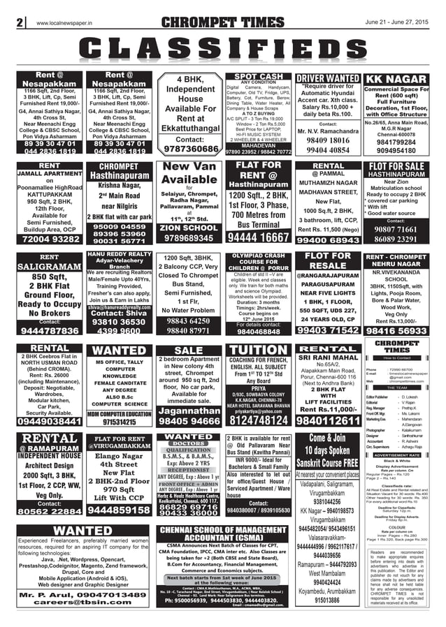 Chrompet times | PDF