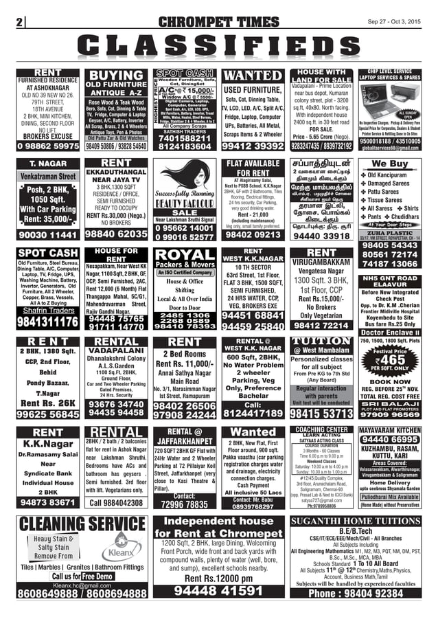 Chrompet times 27-09-2015 | PDF