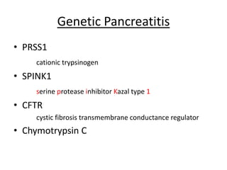 Chronic pancreatitis in children | PDF