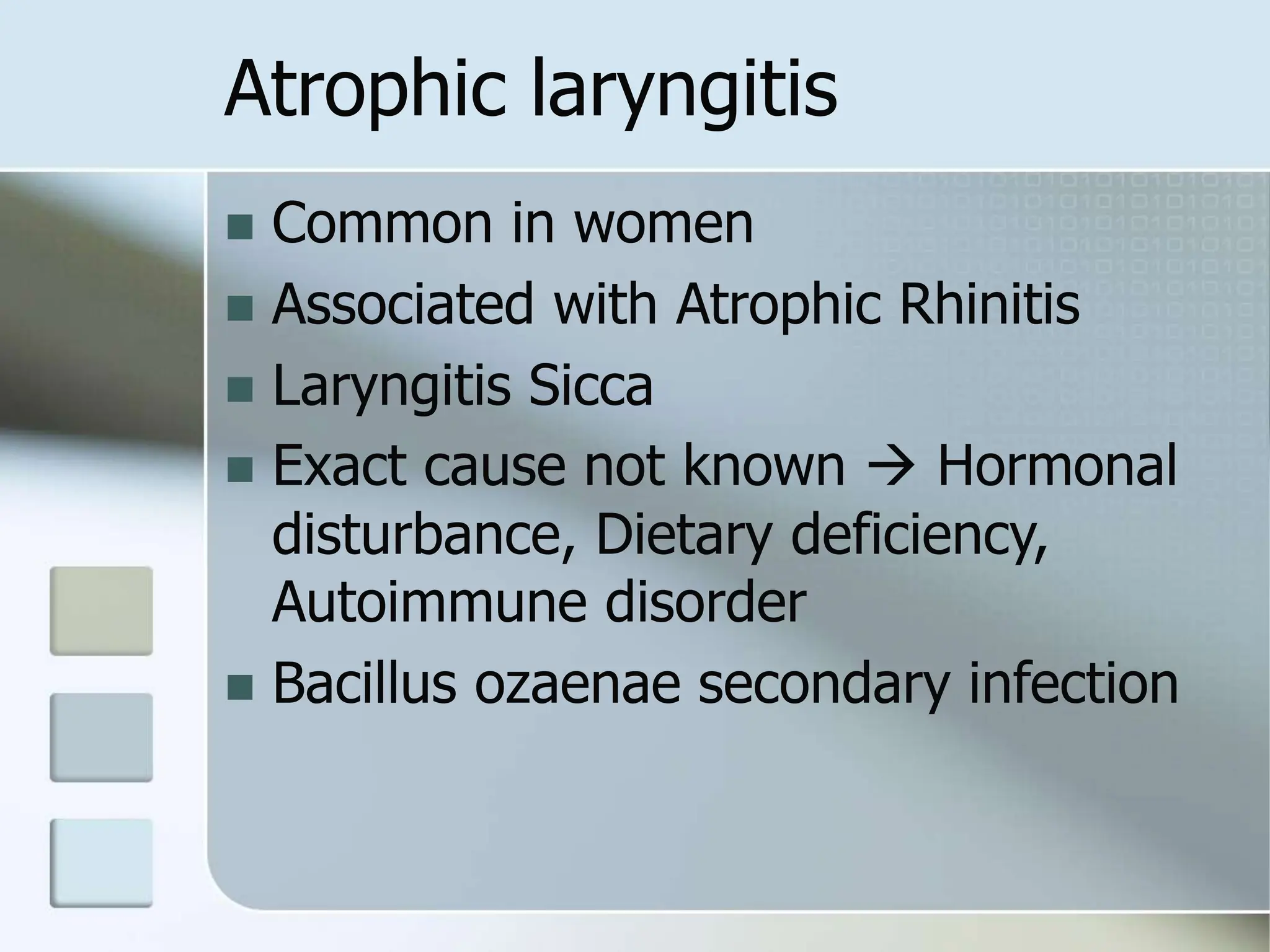 Chronic-laryngitis, causes and management | PPT