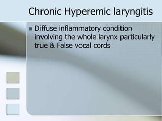 Chronic-laryngitis, causes and management | PPT