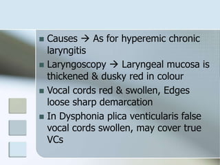 Chronic-laryngitis, causes and management | PPT