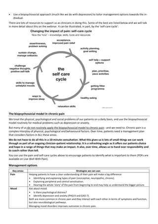 Managing Chronic Pain -guidance | PDF