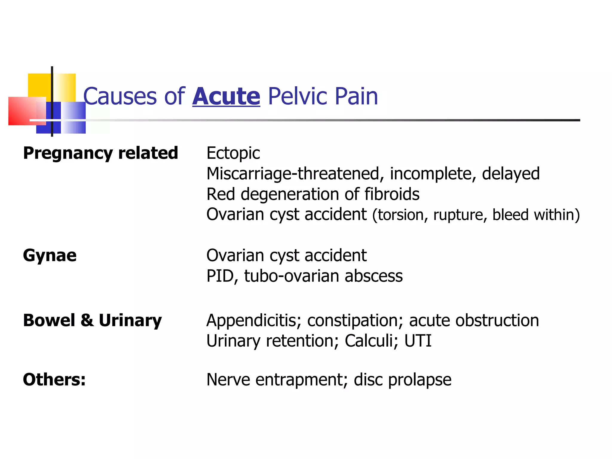 Chronic Pelvic Pain | PPT
