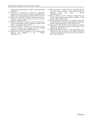 Chronic adaptations to eccentric training | PDF