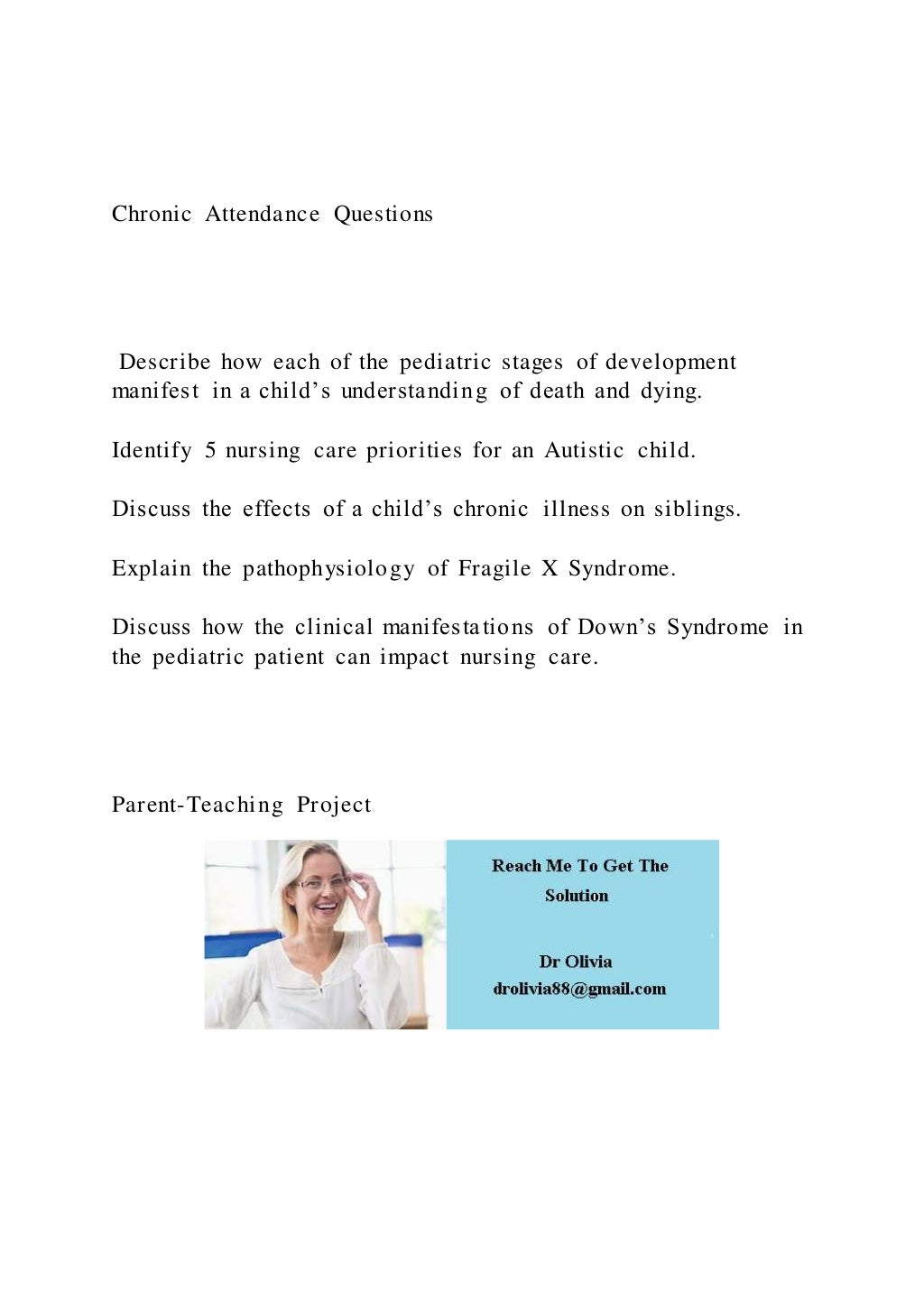 Chronic Attendance Questions Describe how each of the | DOCX