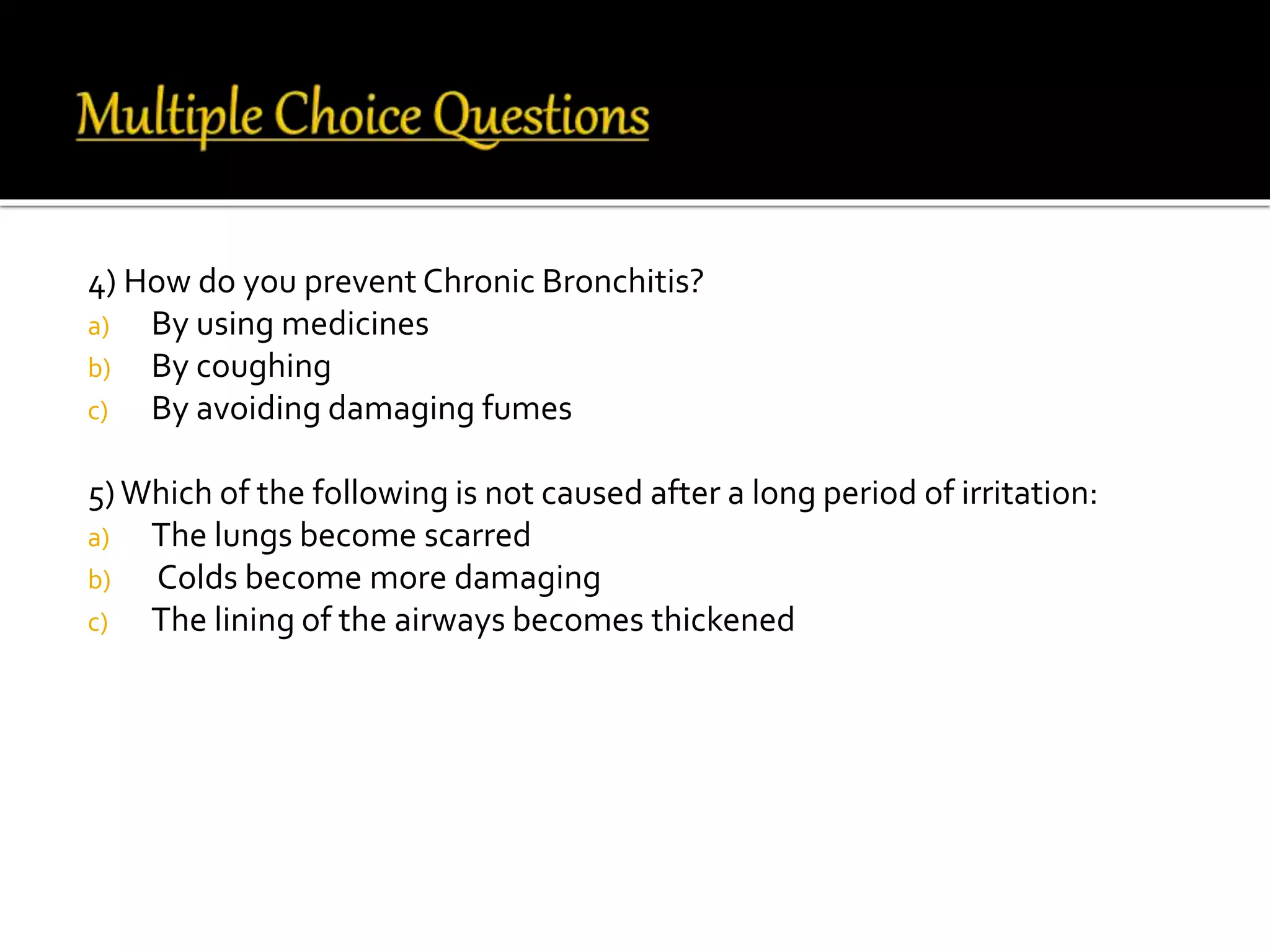 Chronic Bronchitis | PPTX