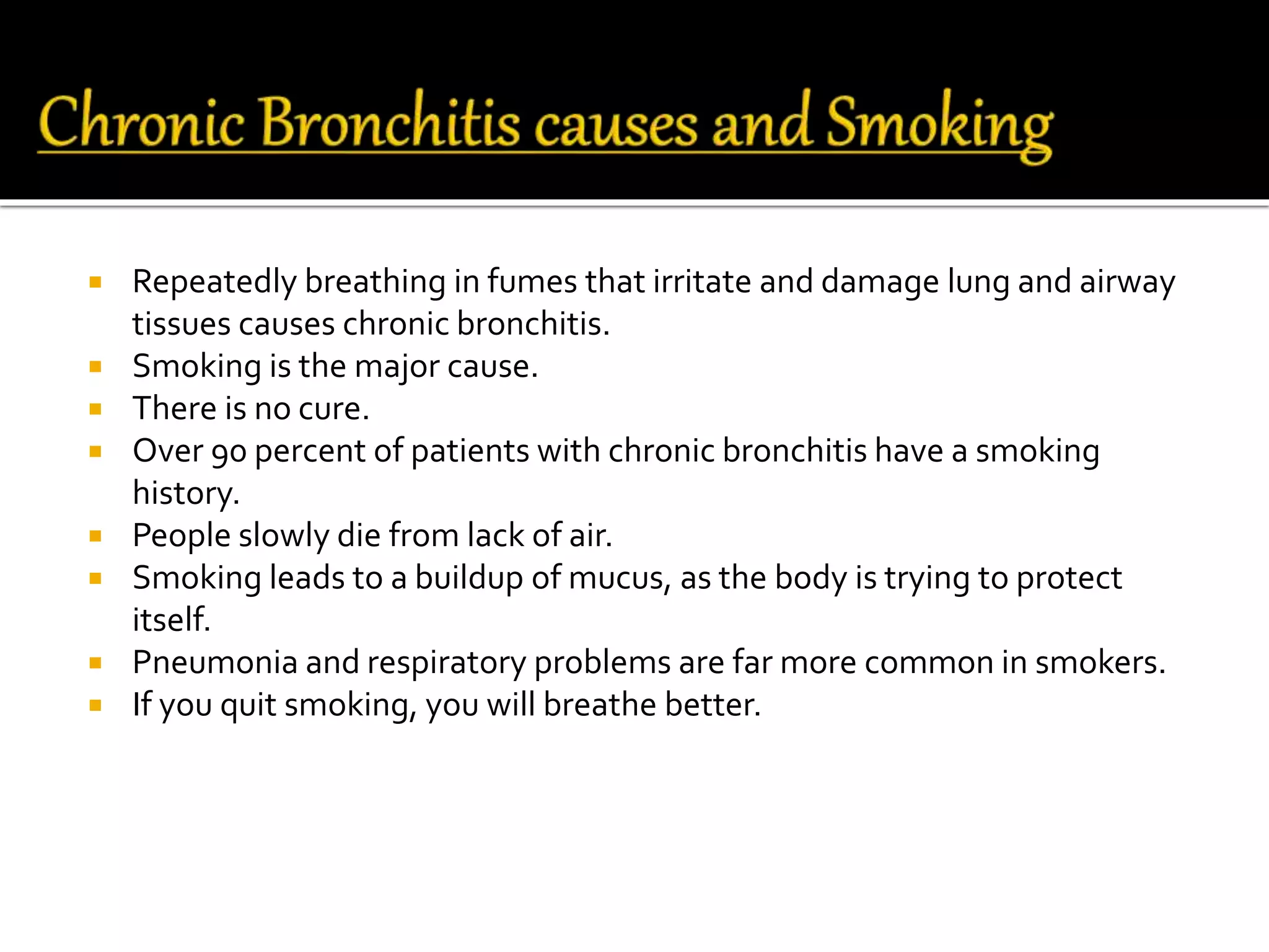Chronic Bronchitis | PPTX