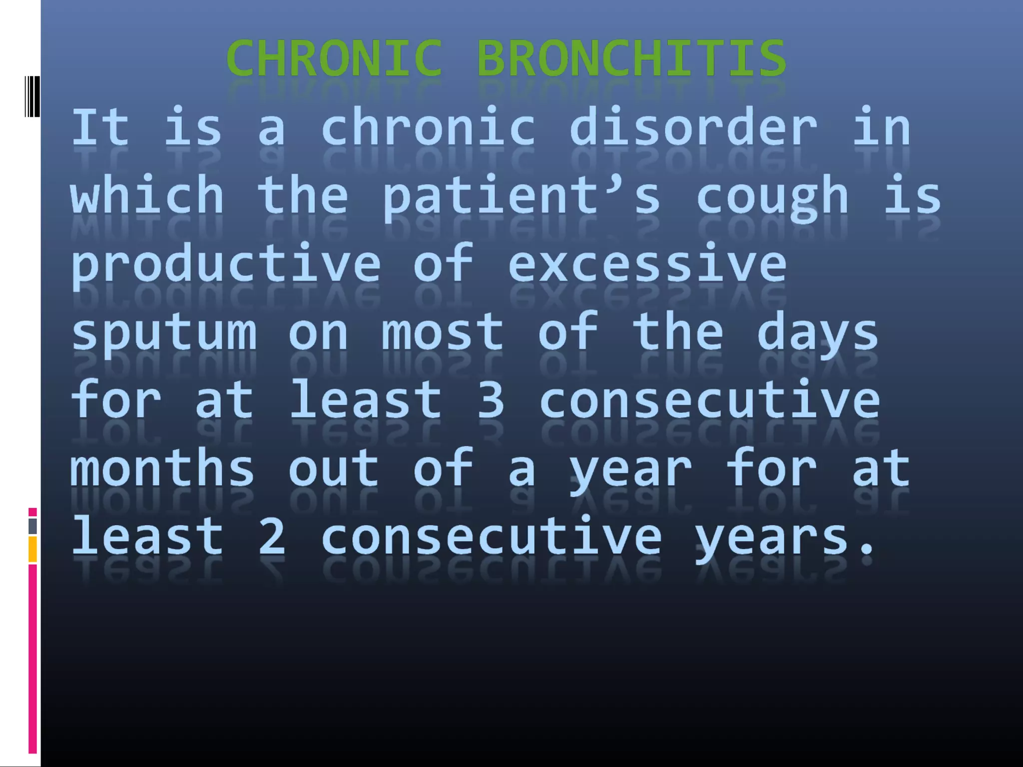 Chronic Bronchitis | PPT