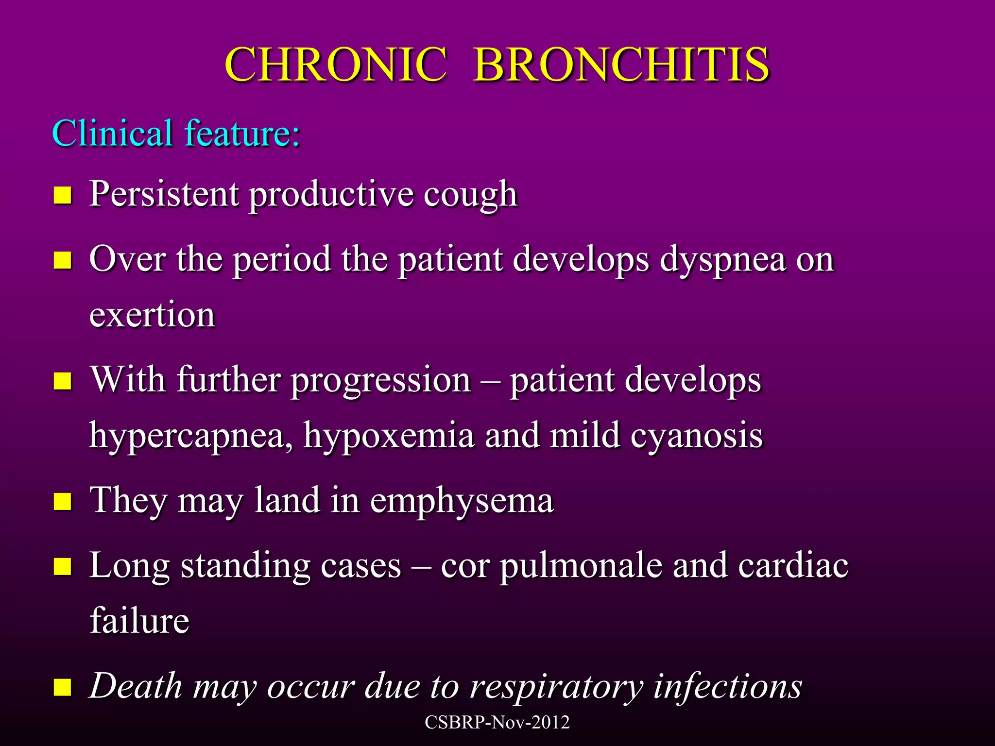 Chronic bronchitis | PDF