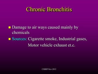 Chronic bronchitis | PDF
