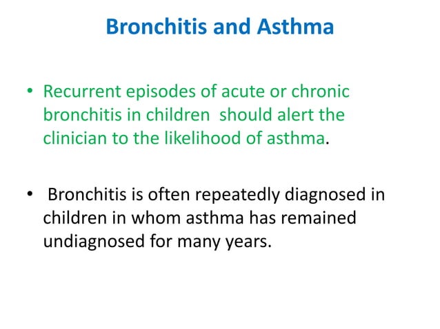 Chronic bronchitis in children | PPT