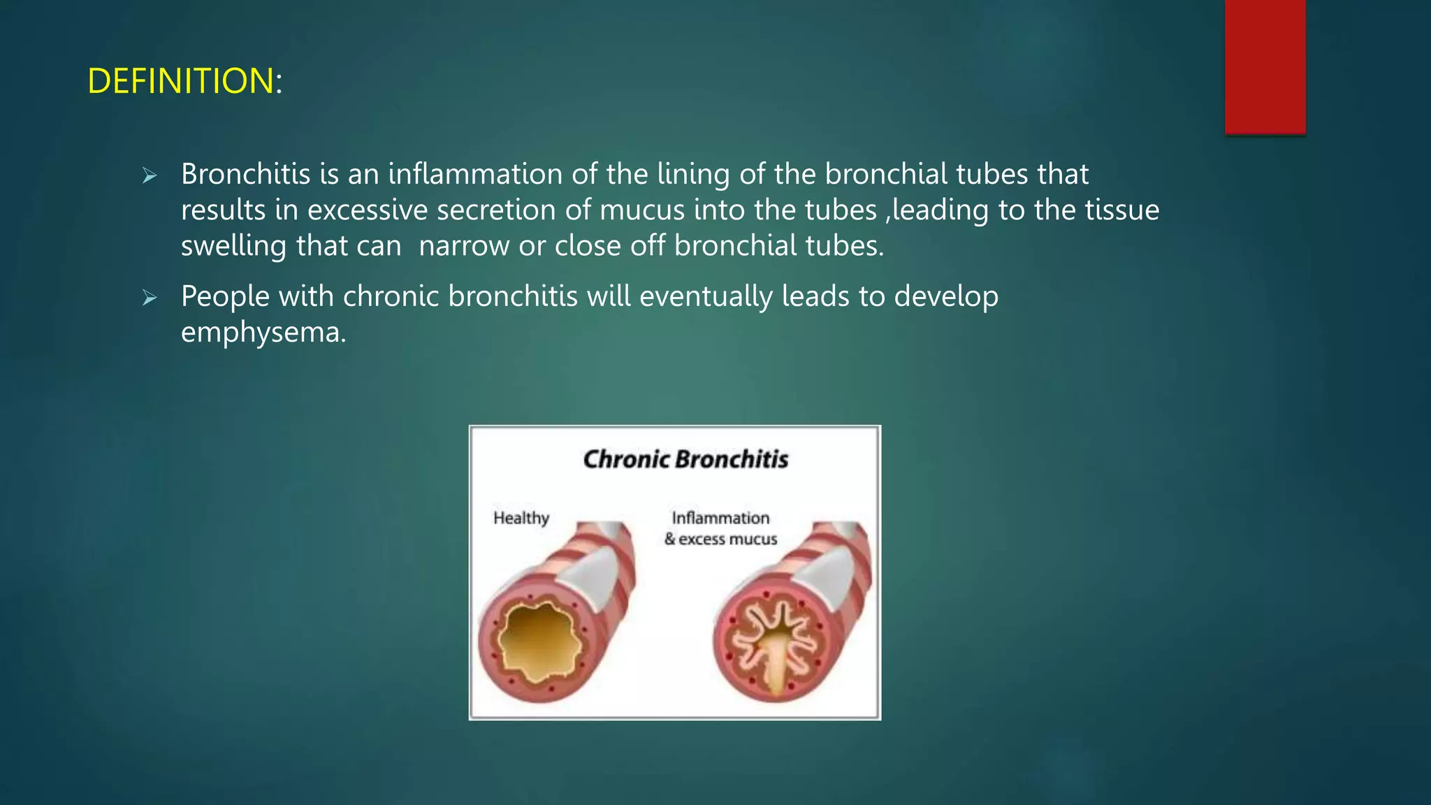 CHRONIC BRONCHITIS | PPTX