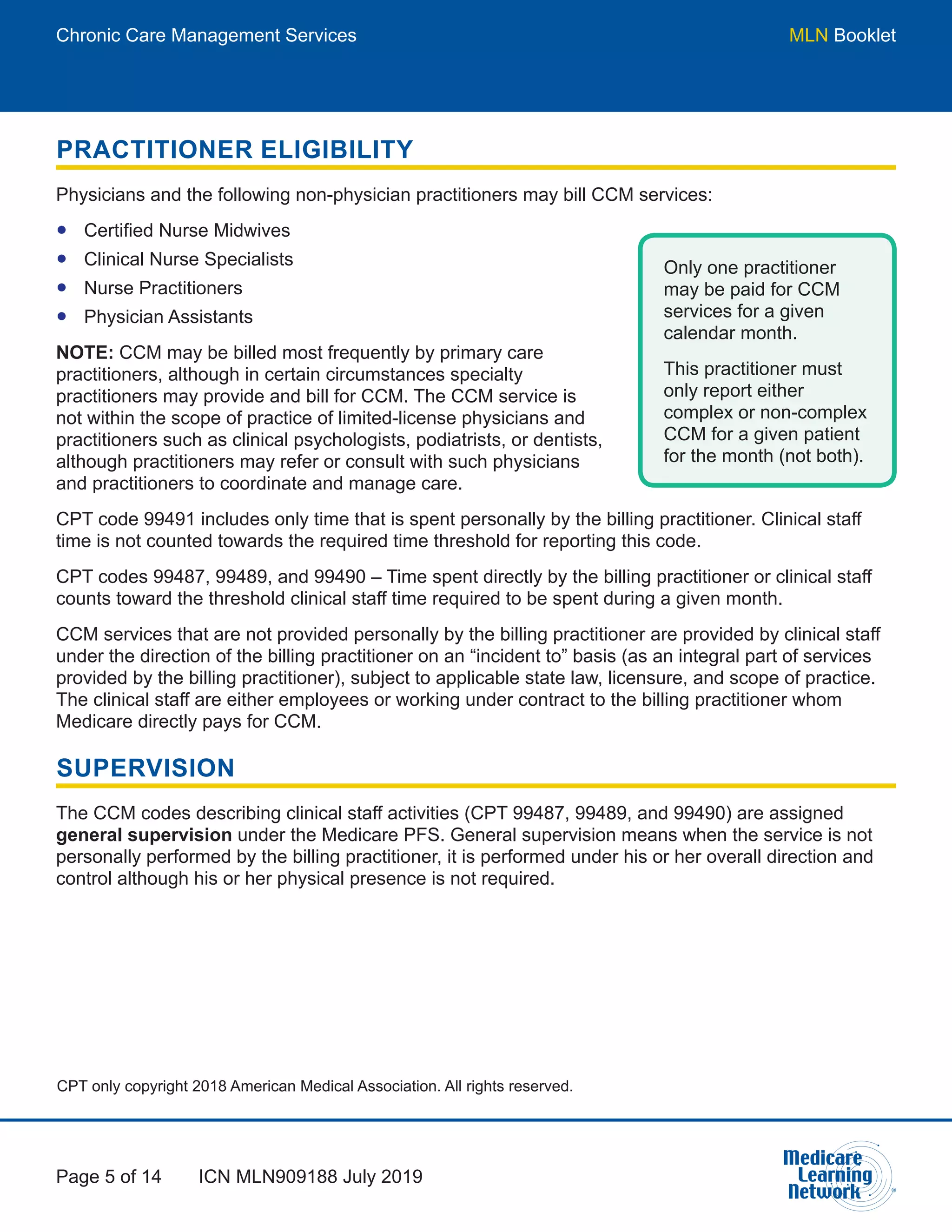 Chronic Care Management Services | PDF