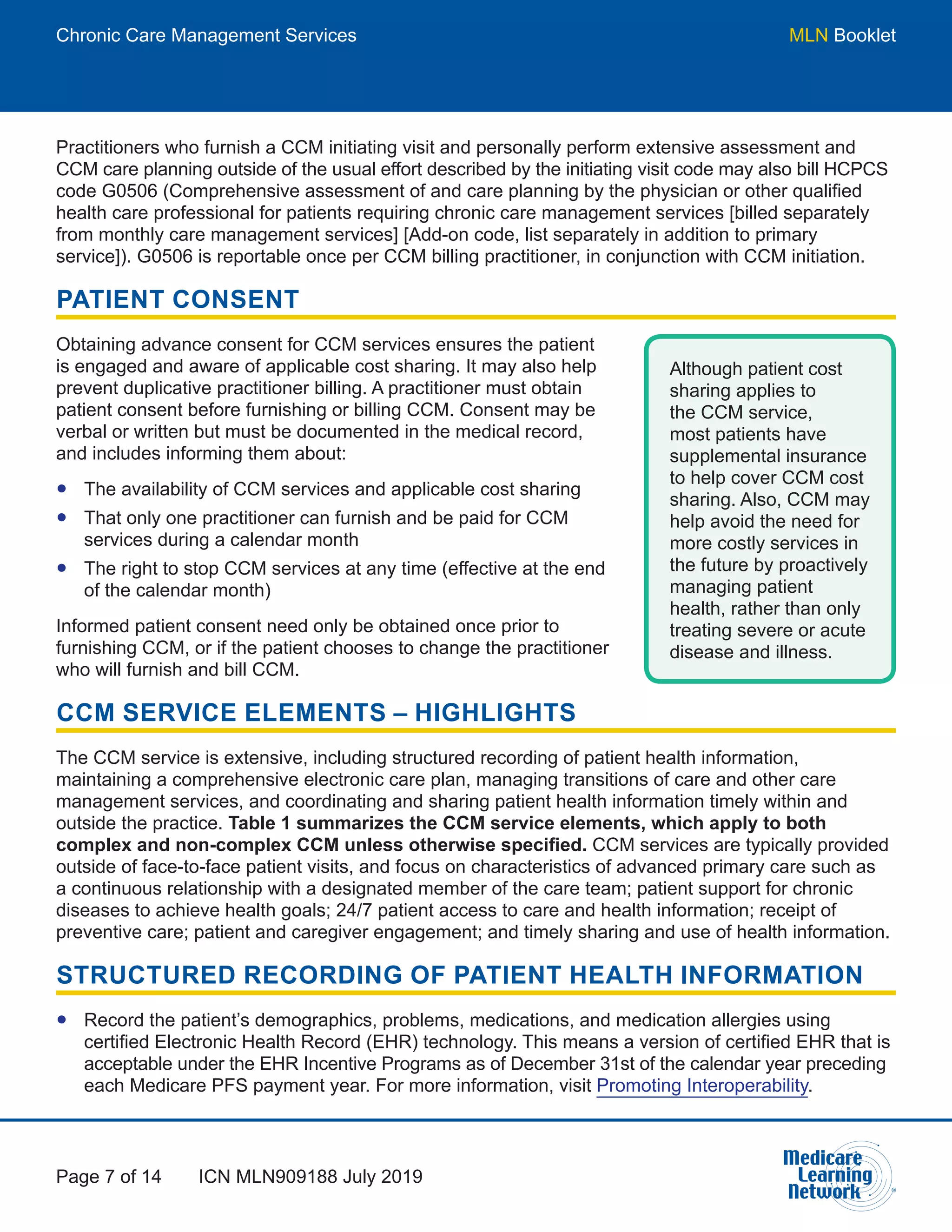 Chronic Care Management Services | PDF