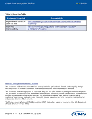 Chronic Care Management Services | PDF